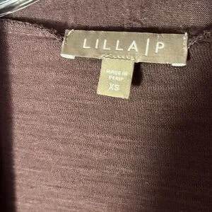 Lilla P | Sweaters | Lilla P Cotton Model Open Cardigan Shark Bite Hem ...